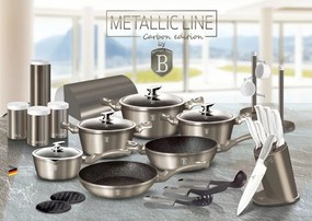 BERLINGERHAUS Dóza na potraviny sada 3 ks Carbon Metallic Line BH-1348