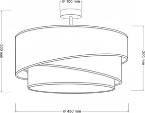 Brilagi - Přisazený lustr ARROW 1xE27/60W/230V pr. 45 cm béžová