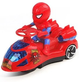 Svítící autíčko měnící směr s postavičkou Spider-man nebo Vesmírná policie Balení: s krabicí, Varianta: Spider-man