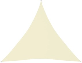 vidaXL Stínící plachta oxford trojúhelníková 4,5 x 4,5 x 4,5 m krémová