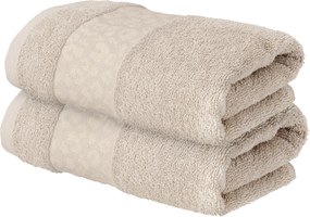 Livarno® Froté ručník, 50 x 100 cm, 2 kusy (světle hnědá)