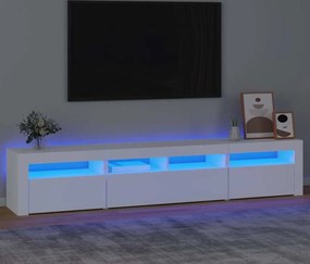 vidaXL TV skříňka s LED osvětlením 210 x 35 x 40 cm [3152735] Barva: Bílá