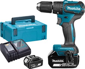Makita DHP483RTJ Akumulátorová Příklepová Aku Vrtačka 18V 2x5Ah 40Nm