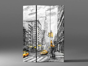 Paraván new york žluté taxi Rozměr: 135 x 180 cm