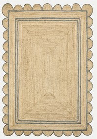Diamond Carpets India, Ručně vázaný kusový koberec JREJ 36 Natural, 80x150, béžová, chodba / předsíň