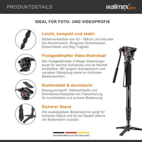 Monopod Walimex pro – 168 cm (1020786)