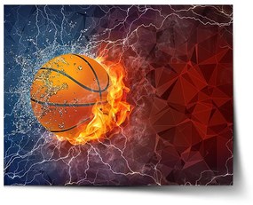 Sablio Plakát Basketbalový míč - 120x80 cm