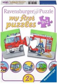 Ravensburger Moje první puzzle: Záchranáři / 9 x 2 dílků / od 2 let