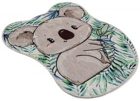 Dětský koberec Koala 80x100 cm šedý/zelený