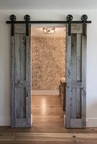 Stará Krása – Ruční výroba Rustikalní posuvné dveře na stěnu 210 X 2x 35 cm