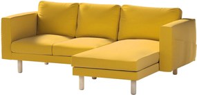 Potah na pohovku IKEA Norsborg 3-místná se šezlongem barva žlutá látka sametová