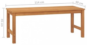 Zahradní lavice teak Dekorhome 114 cm