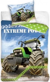 Bavlněné ložní povlečení Traktor - Extreme Power - 100% bavlna Renforcé - 70 x 90 cm + 140 x 200 cm