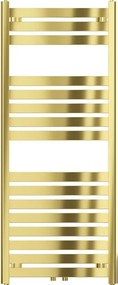 Mexen Uran koupelnový radiátor 1200 x 500 mm, 422 W, zlatý - W105-1200-500-00-50