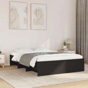 Rám postele černý 135 x 190 cm kompozitní dřevo 3295689