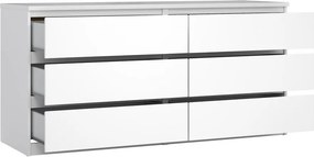 Bílá komoda 154x76x50 cm Naia – Tvilum