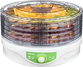 SENCOR SFD 2105WH bílá / Sušička ovoce / 250 W / Průměr síta: 33 cm /