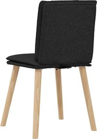 Jídelní židle 4 ks černé textil 3315357