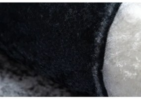 Dywany Luszczow Dětský kusový koberec BAMBINO 2139 pratelný kulatý - Fotbal, protiskluz, černý / bílá Rozměr koberce: 100 cm KRUH