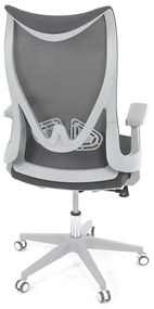 Kancelářská židle, houpací mechanismus, šedá síťovina, KA-S248 GREY