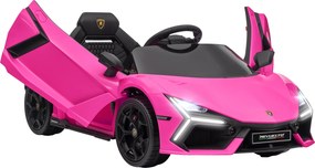 Dětské elektrické auto AIYAPLAY 12V s dálkovým ovládáním 2.4G, elektrické vozidlo s LED osvětlením, USB/MP3 připojením, nůžkovými dveřmi, odpruženými
