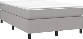 Box spring postel s matrací světle šedá 120 x 200 cm textil 3144407