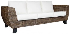 Pohovka TONDANO sofa- černý ratan (rovné polštáře)