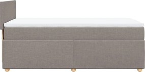 Box spring postel s matrací taupe 90x200 cm textil 3286560
