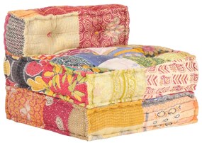 vidaXL Marketos Modulární pouf patchwork textil