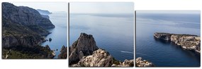 Obraz na plátně - Majestátní krajina s klidným mořem - panoráma 5233E (150x50 cm)
