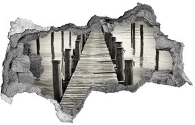 Wallmuralia Nálepka fototapeta 3D výhled Dřevěné molo 95x73 cm