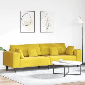 Pohovka Žlutá 250 x 77 x 76 cm samet 3335159