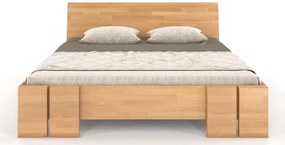 Prodloužená postel Vestre - buk   , Buk přírodní, 120x220 cm