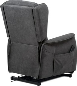 Polohovací křeslo šedé, elektrické TV-1190 GREY2