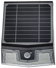 Exteriérové ​​solární nástěnné LED svítidlo Solar, 1x LED 7w, černá, pohybový senzor