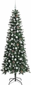 Umělý vánoční stromeček Zelená 210 cm PVC, plast a ocel 3395835