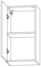 Kuchyňská linka LANGEN ap | 160 cm | PUSH OPEN | artisan