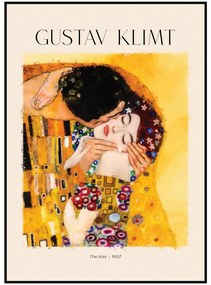 Gustav Klimt - Polibek 30 x 40 cm