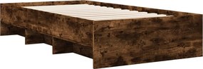 Rám postele bez matrace kouřový dub 75x190 cm kompozitní dřevo 3295713