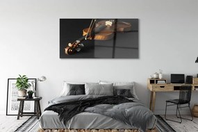 akrylový obraz Housle 140x70 cm