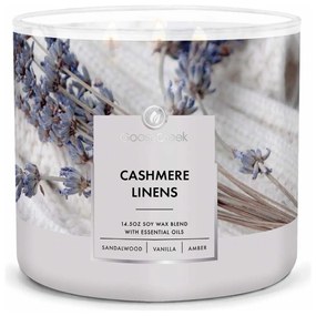 Goose Creek - vonná svíčka Cashmere Linens (Kašmírové prádlo) 411g