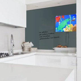 Nalepovací magnetická tabule na zeď šedá antracitová Smatab® - 60 × 90 cm