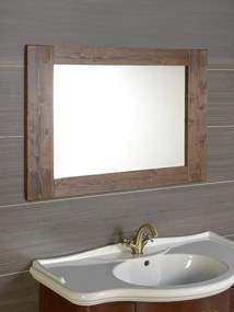 Sapho BRAND zrcadlo v dřevěném rámu 1000x800mm, mořený smrk BA056S