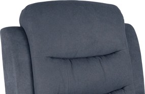 Relaxační polohovací TV křeslo FORN — látka, šedá, nosnost 130 kg