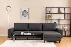 Hanah Home Rohová pohovka BERLIN antracitová pravá