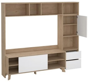 Tvilum TV stěna Nerea 320 jackson hickory/bílý lesk