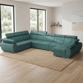 Sedací souprava BASTON | 260x390x170 cm | rozkládací + 2x úložný prostor | VÝBĚR TKANIN