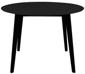 Černý kulatý jídelní stůl Boma