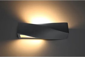 Nástěnné keramické svítidlo SOLLUX Sigma E27 1x60W bez zdroje SL.0869 šedá