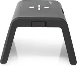 Nedis WCACQ30BK černá / Budík s bezdrátovou nabíječkou / 15 W / 1x USB